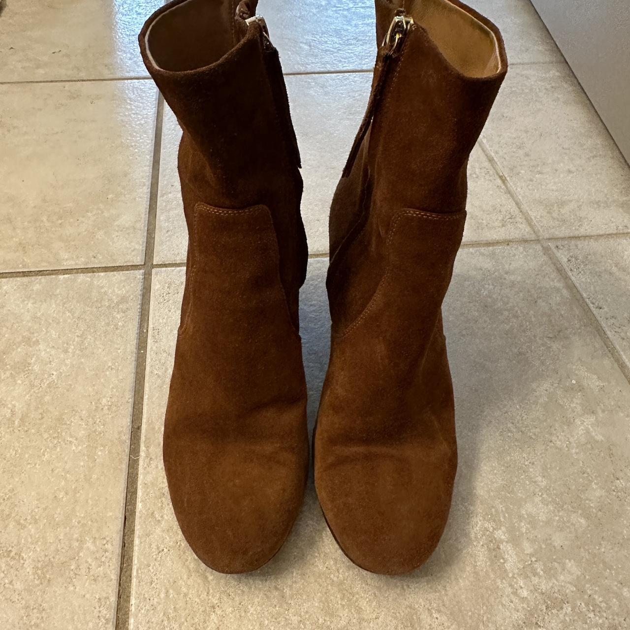 Rouje Brigitte boots in cognac suede, size EU 39 in... - Depop