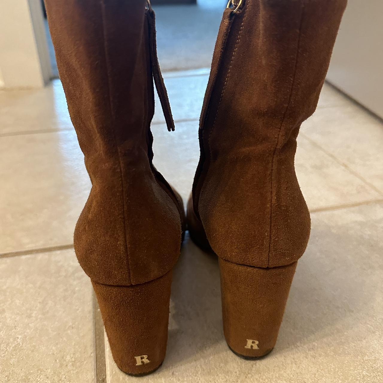 Rouje Brigitte boots in cognac suede, size EU 39 in... - Depop