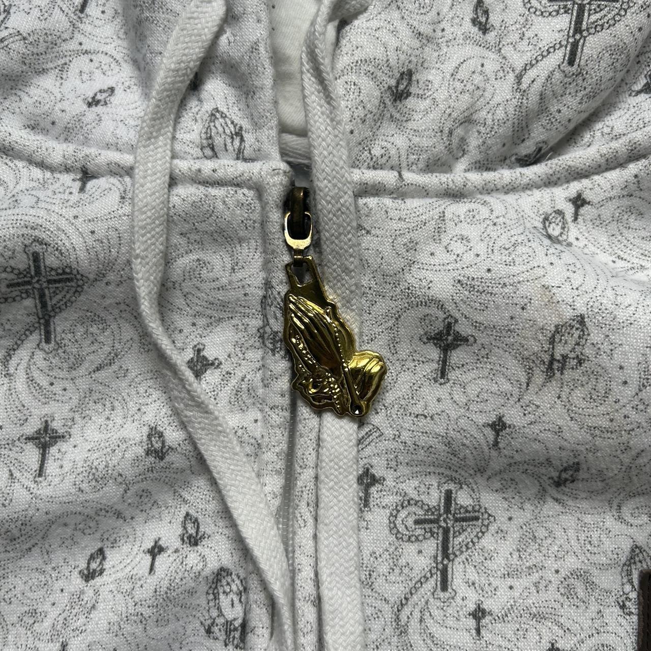 Super rare rosemary cross hoodie Tiny stain... - Depop