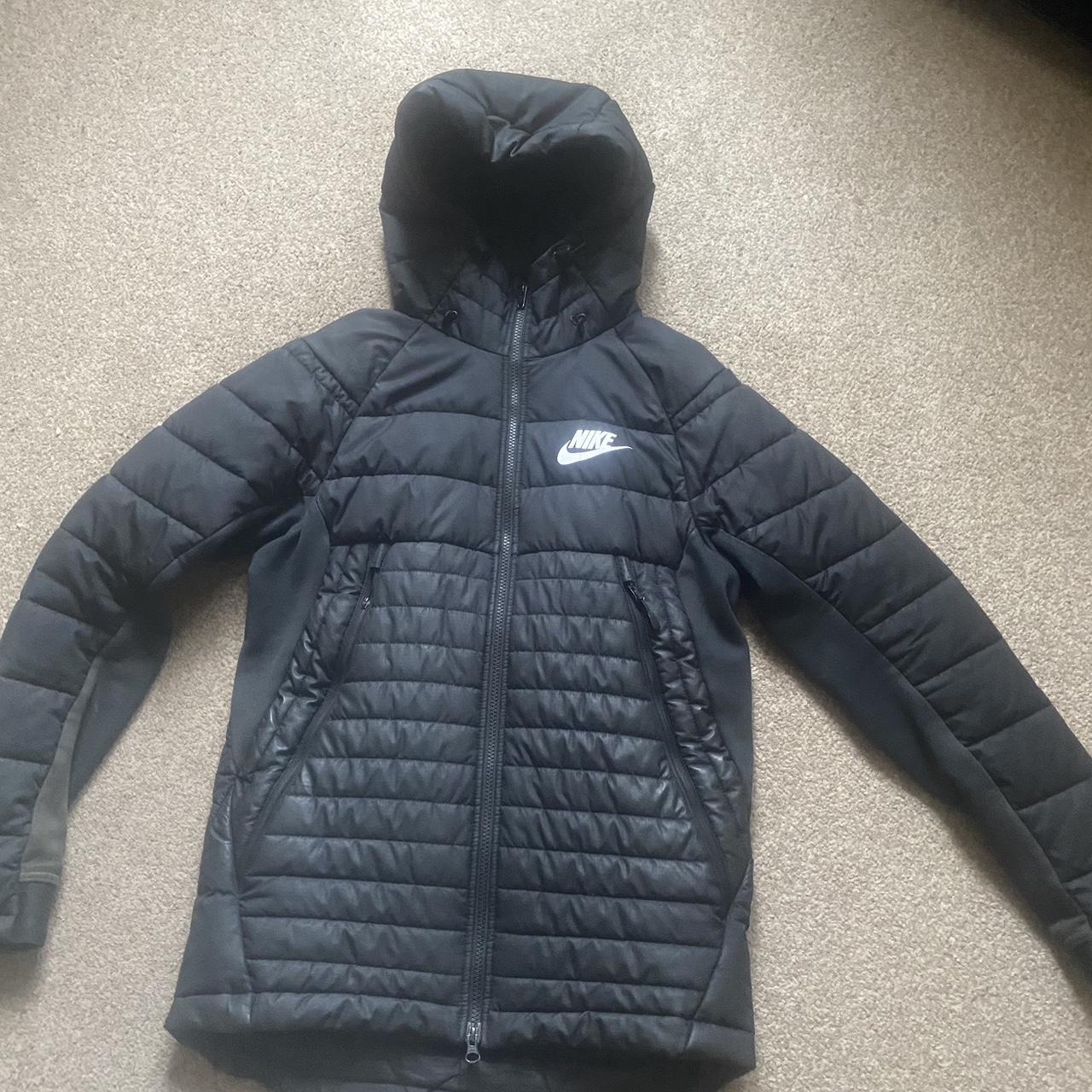 Nike black hybrid coat - Depop