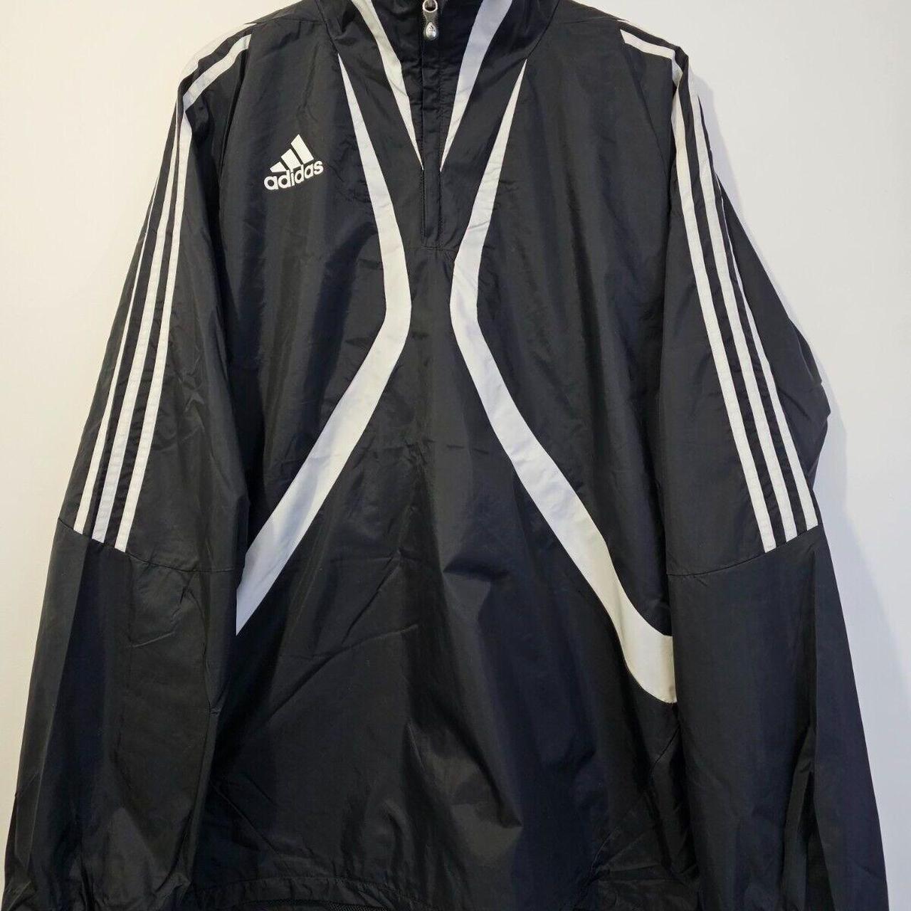 Adidas Vintage 2000s Mens Large 42-44 Jacket 1/4 Zip... - Depop