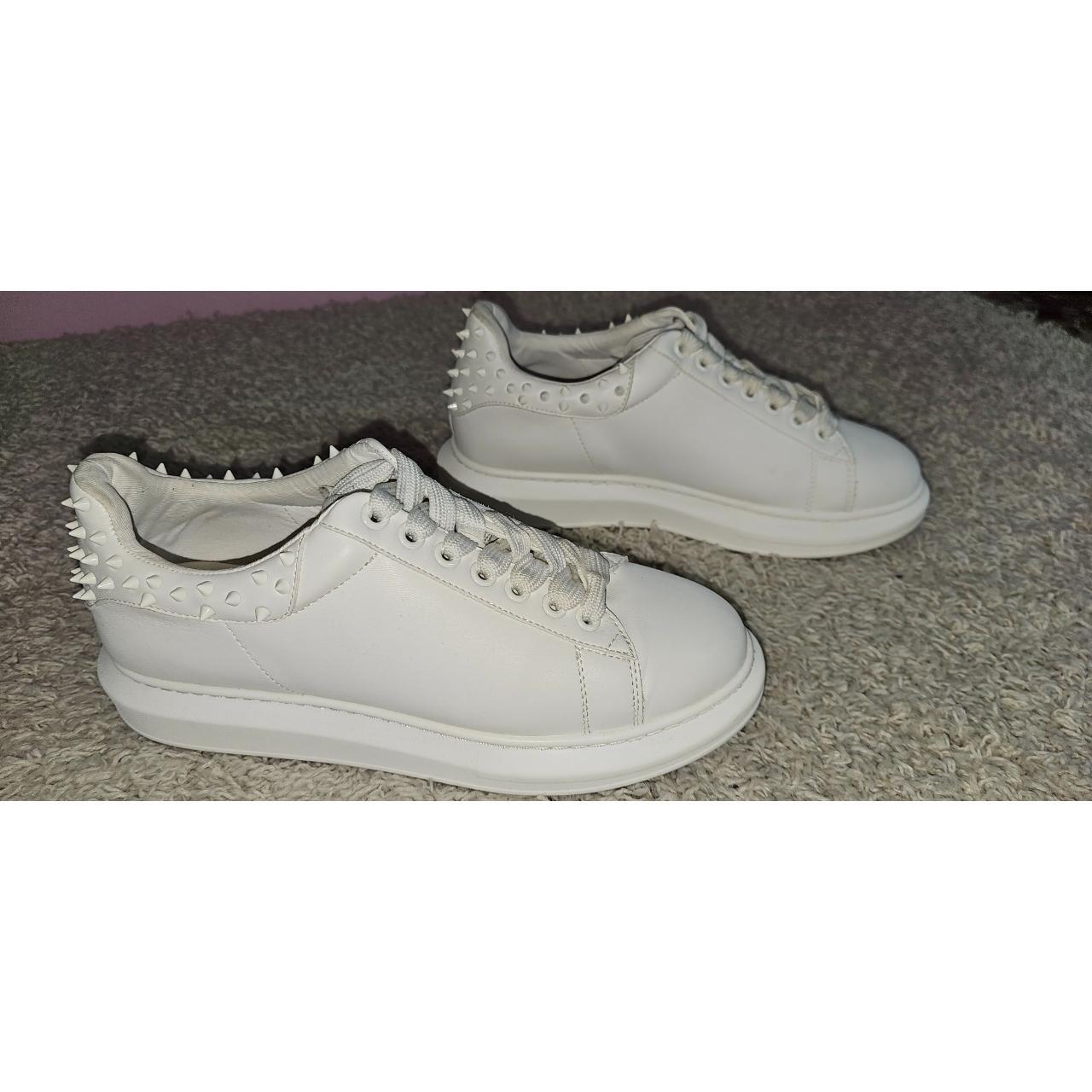Steve Madden Frosting White Spiked Fashion Men's... - Depop