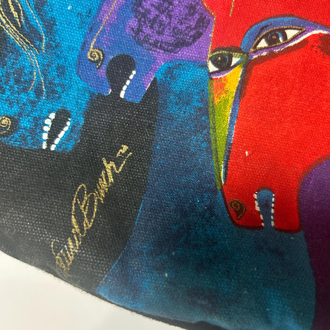 Laurel Burch WILD HORSES One-of-a-kind hand-painted... | Depop