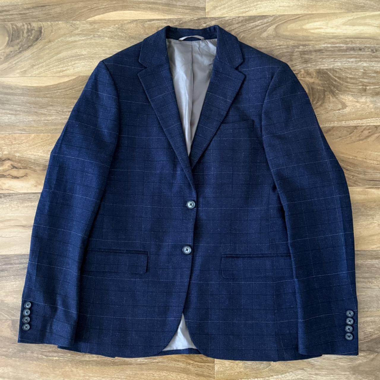 Slim fit Moss suit in good condition, made from... | Depop