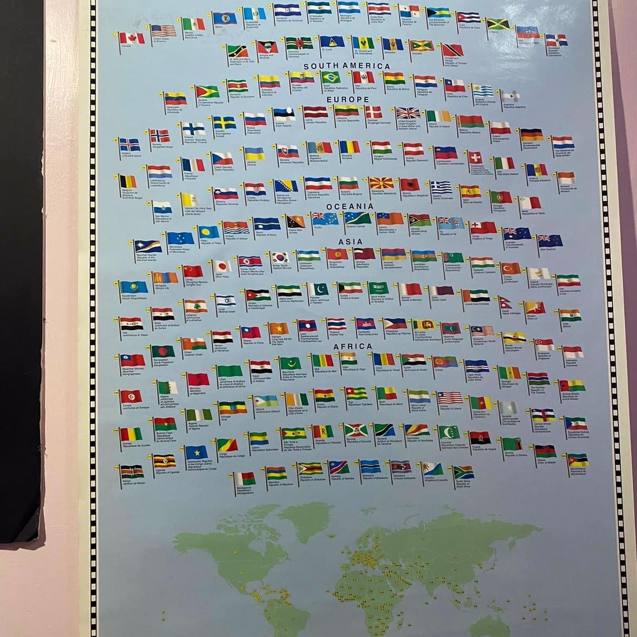 🇦🇺🇦🇮flags of the world Poster Geography (Packaged... - Depop