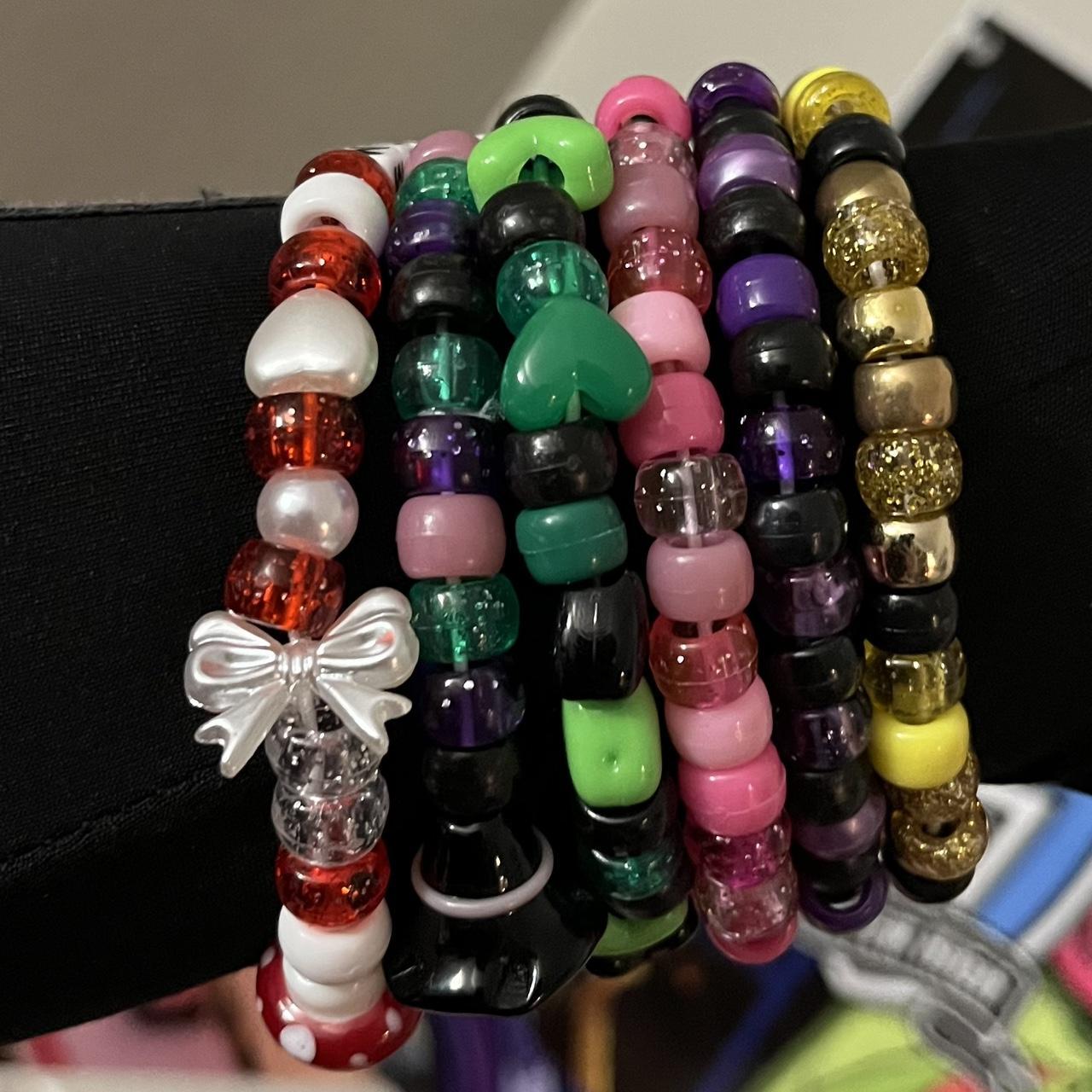 minecraft themed kandi stack •6 bracelets •stretchy... - Depop