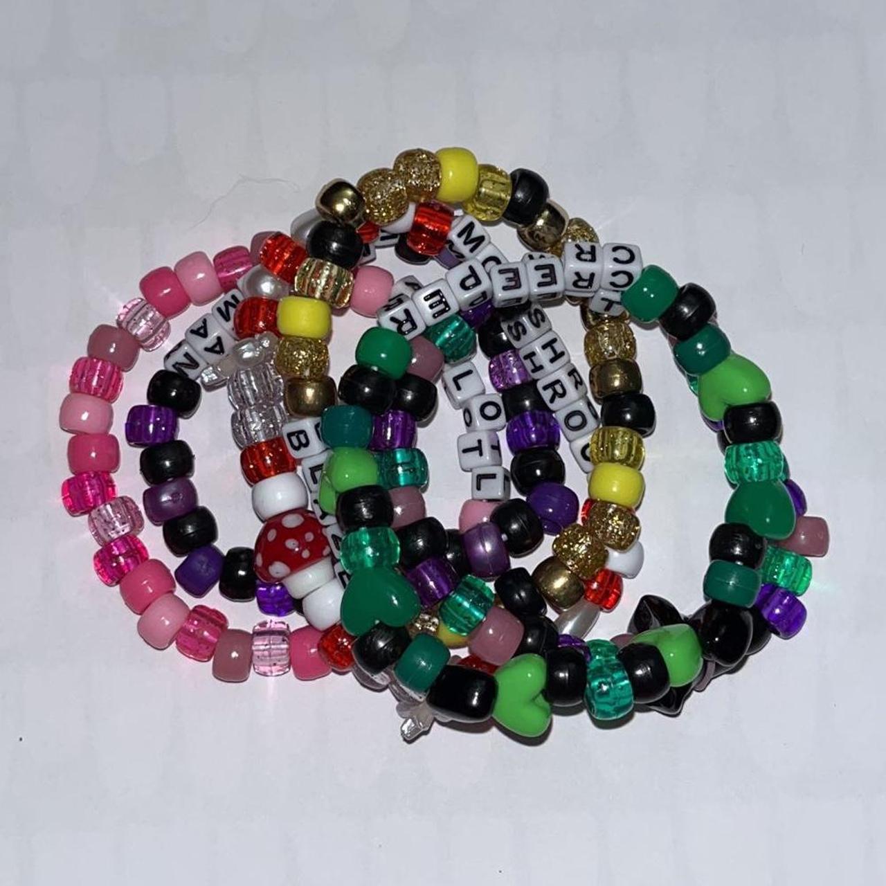 minecraft themed kandi stack •6 bracelets •stretchy... - Depop