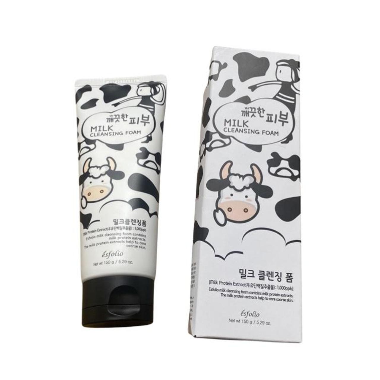K-beauty korean milk foaming cleanser! cow themed,... - Depop