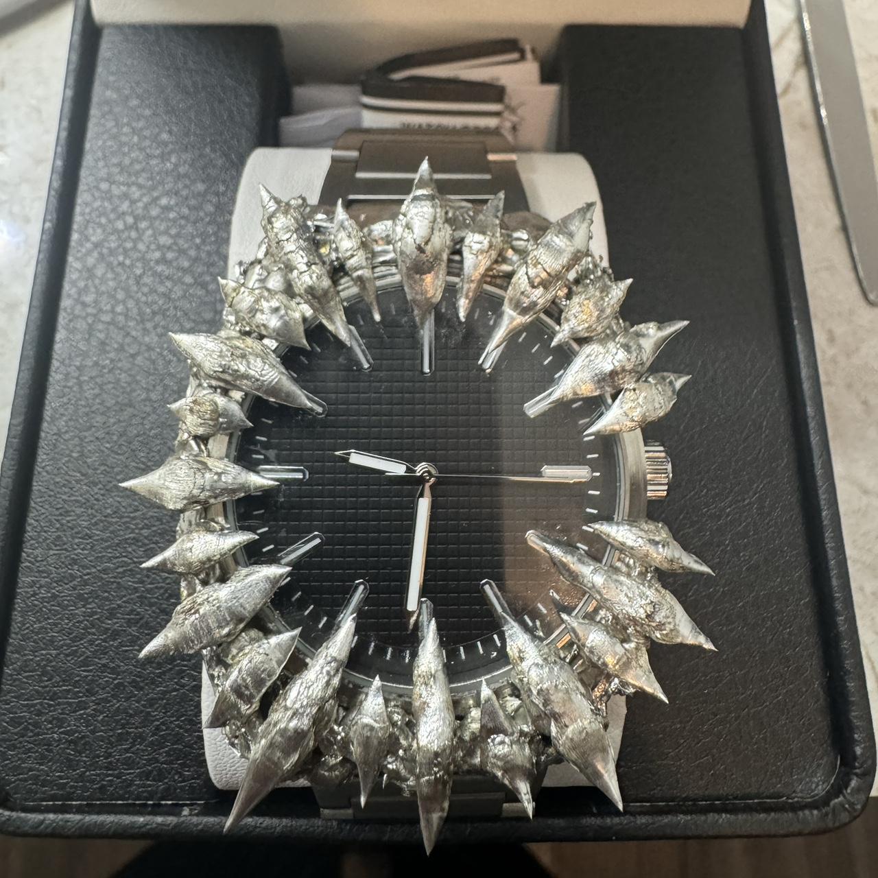 WitchingHour Spiked Watch #grunge #emo #solder... - Depop