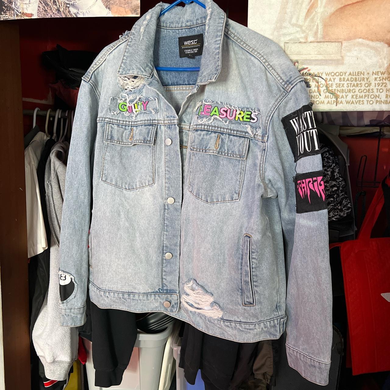 WeSC Men's Blue Jacket | Depop