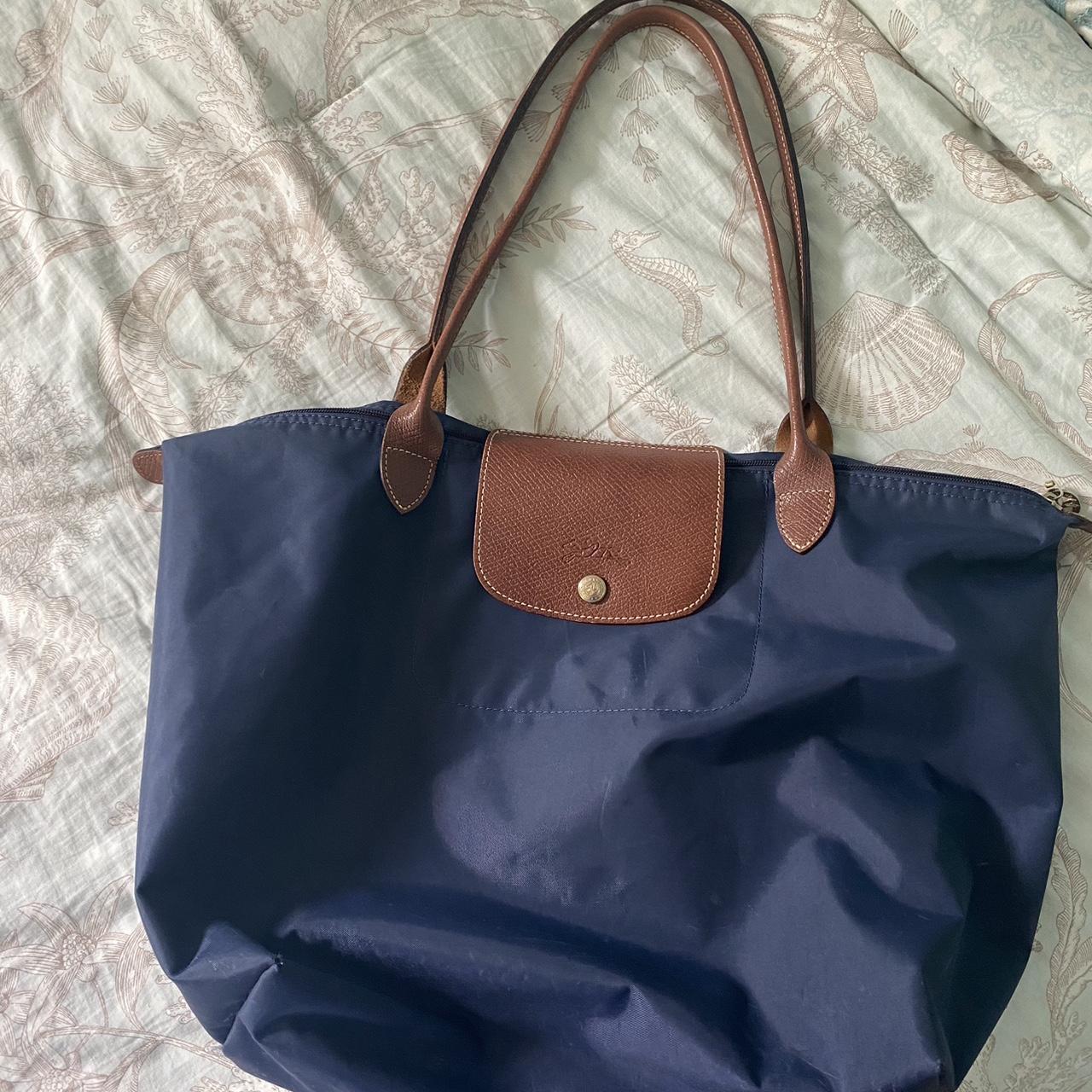 Longchamp Le Pilage shopping tote. Overall good... - Depop