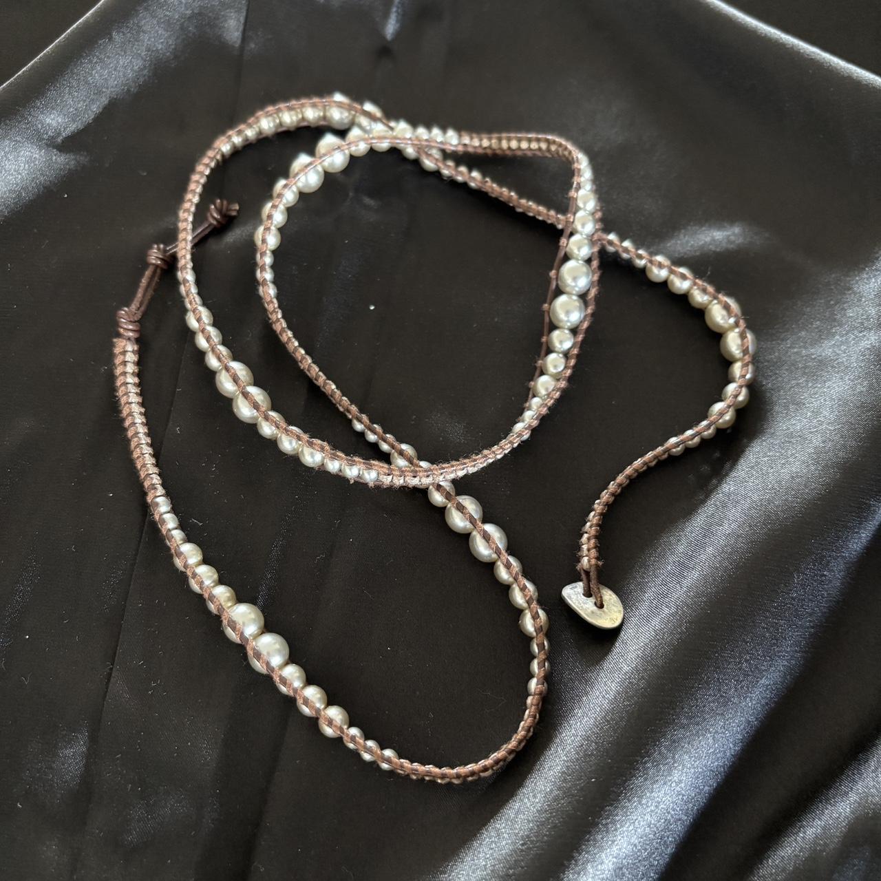 Chan Luu wrap bracelet. Brown with Silver. #chanluu... - Depop