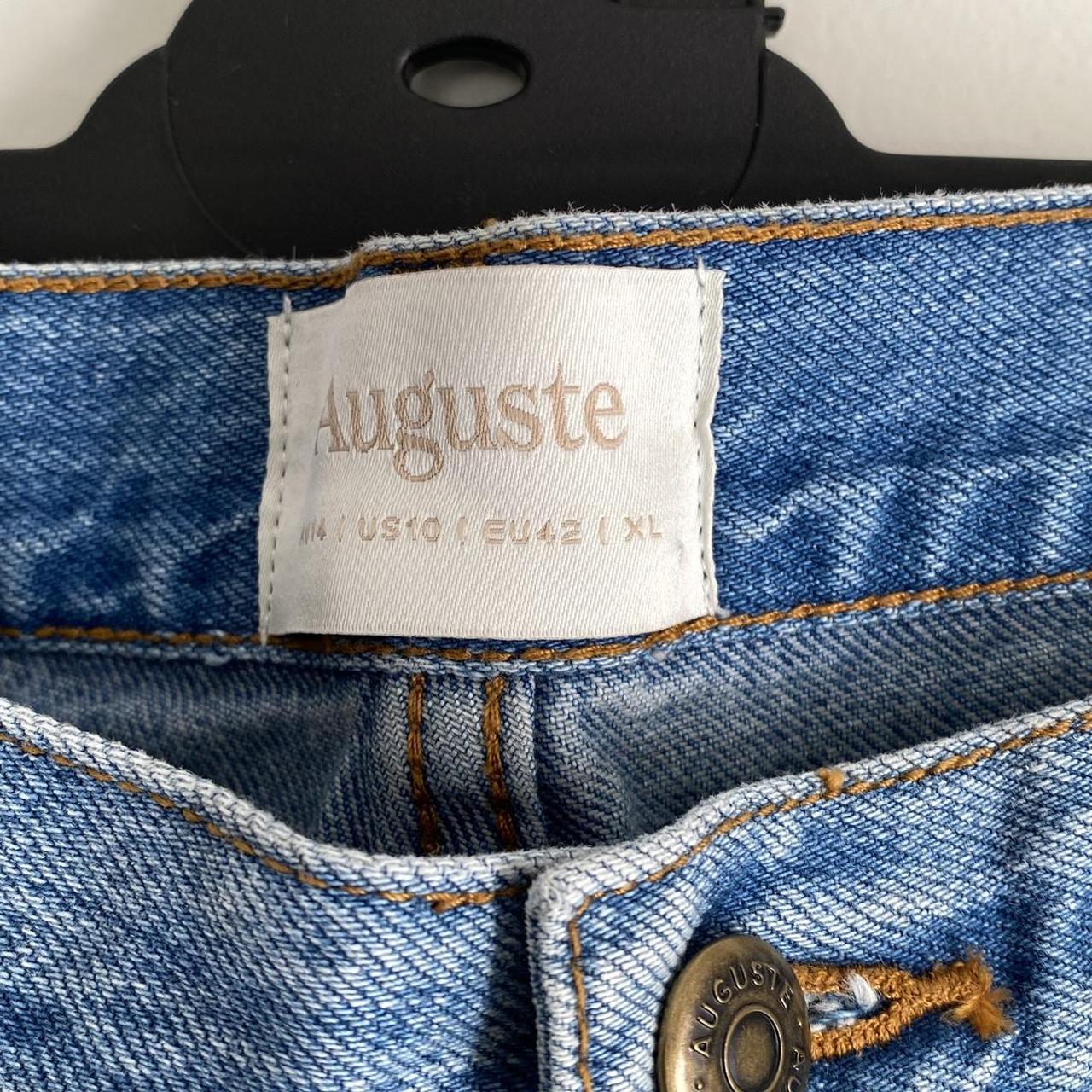 August the label straight denim jeans Size XL... - Depop