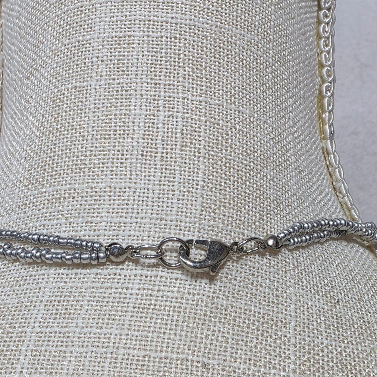 Multi Strand Beaded Necklace Earth Tones Green Brown... | Depop