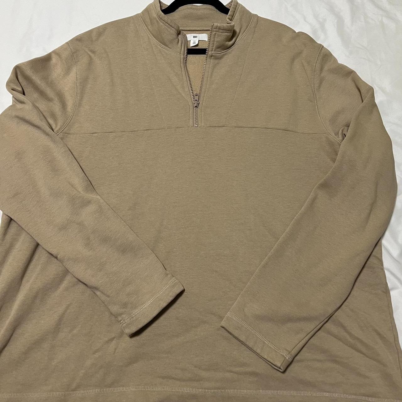 Men’s Nordstrom BP tan quarter zip sweater Like... - Depop