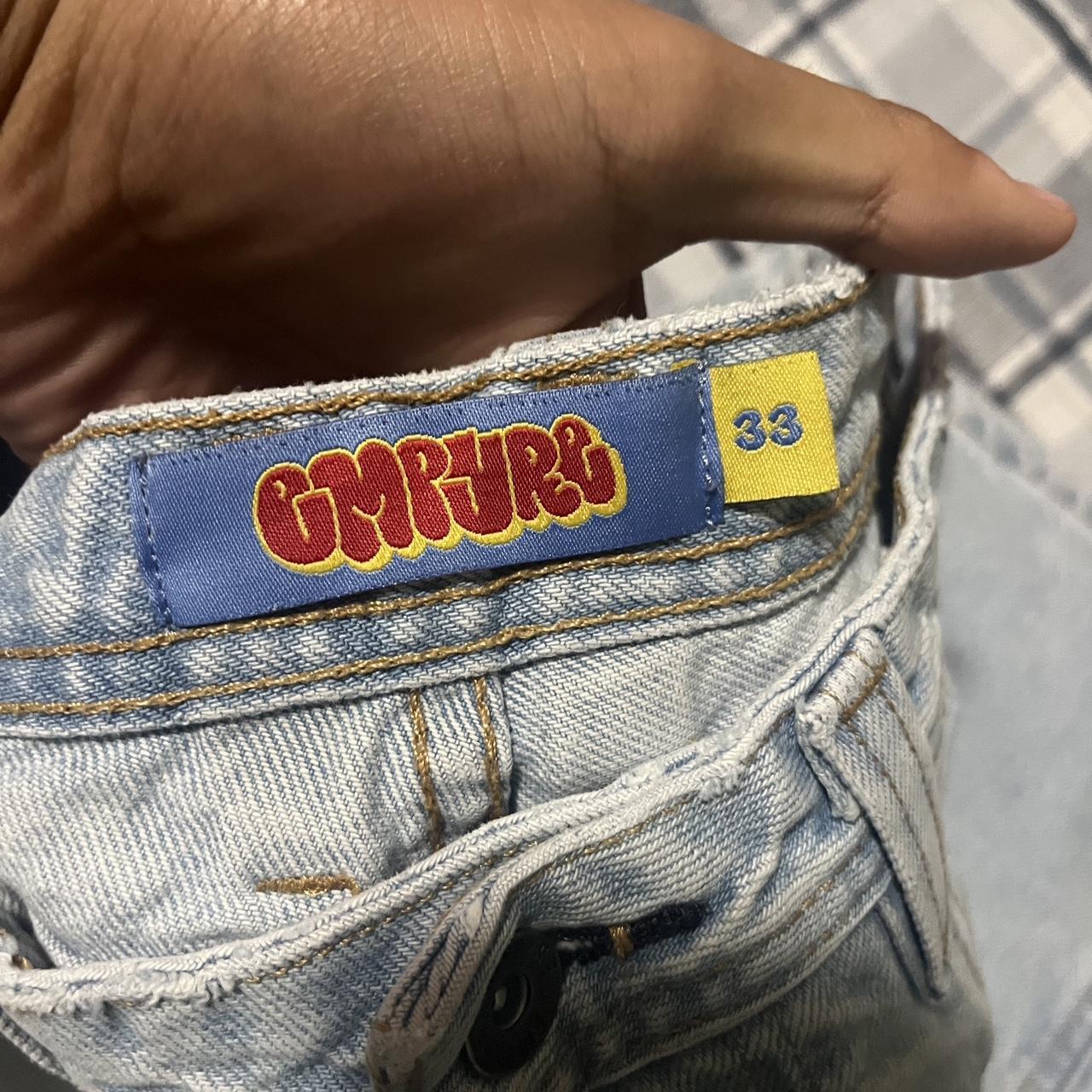 Empyre Men's Brown and Blue Trousers | Depop