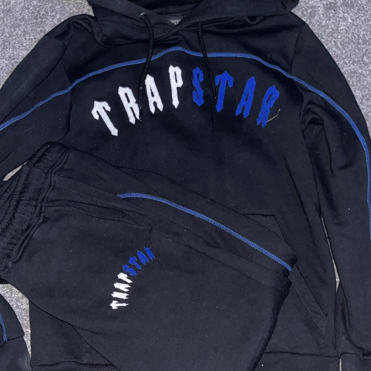 Authentic Black trapstar tracksuit - Depop