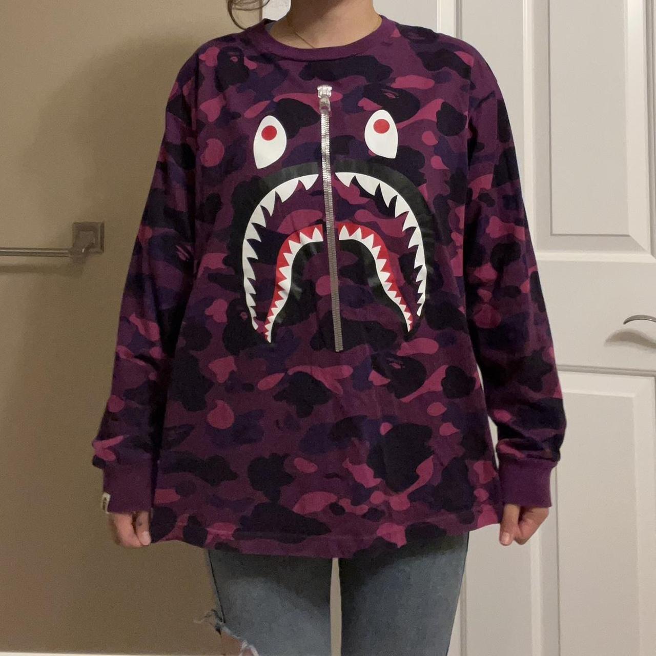 Authentic Bape 100% Cotton Long sleeve Tee shirt.... - Depop