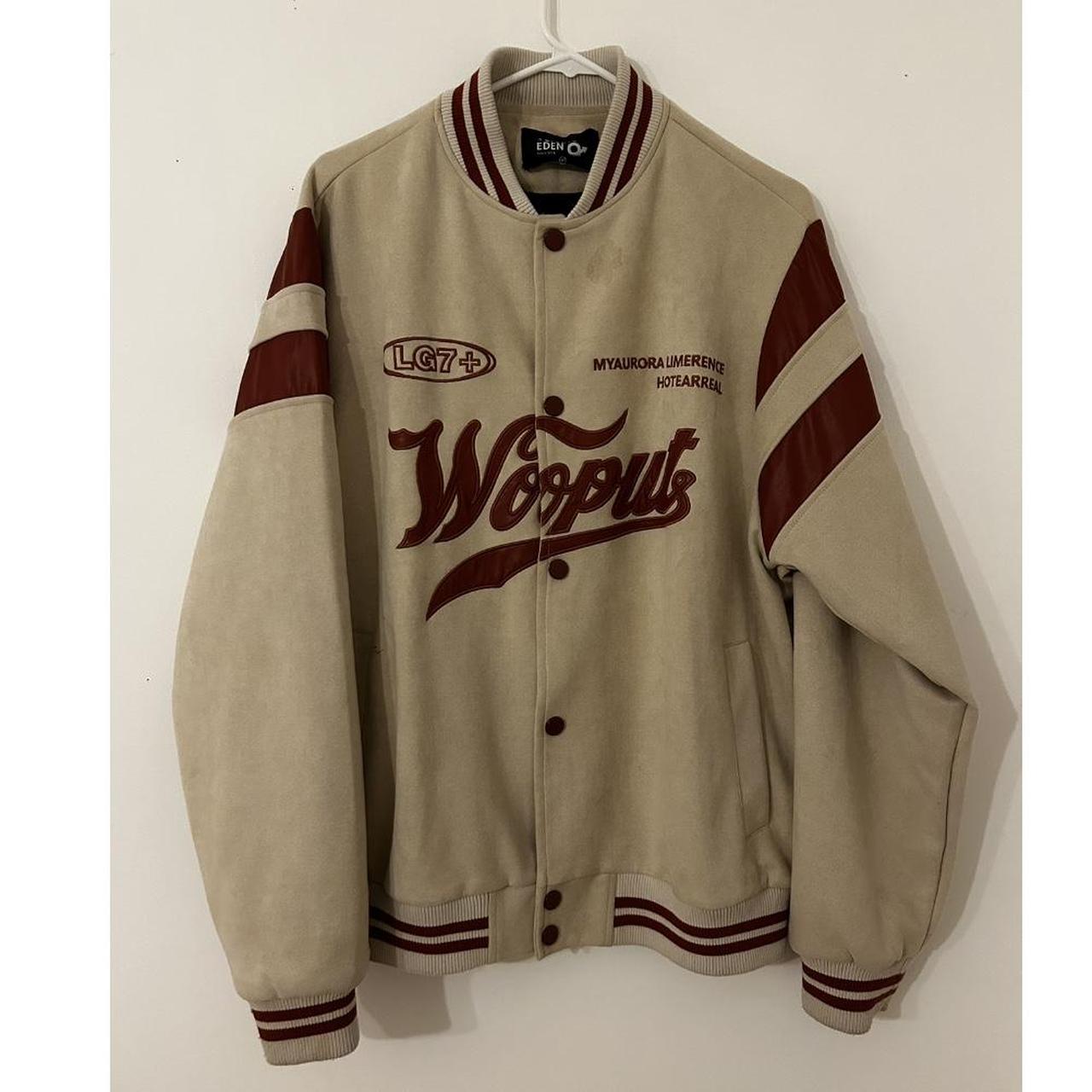 Aelfric Eden Large Varsity Jacket (small stain on... - Depop