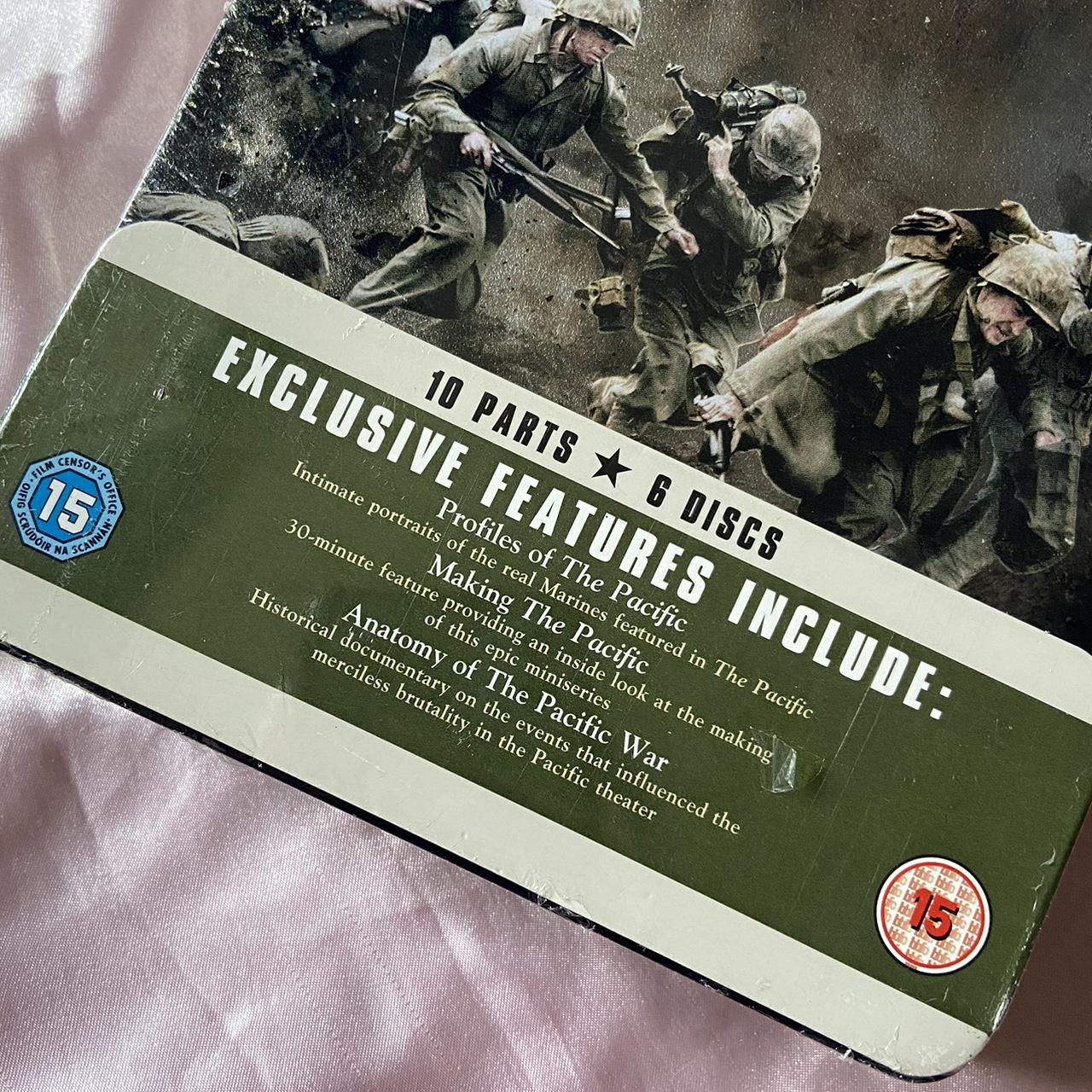 The Pacific DVD Tin Box Set still partially... - Depop
