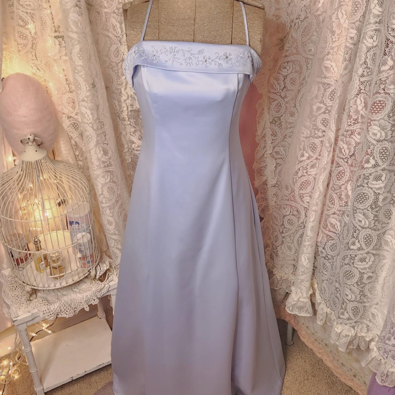 vintage rampage powder blue sequin dress ♡ ️ size... - Depop