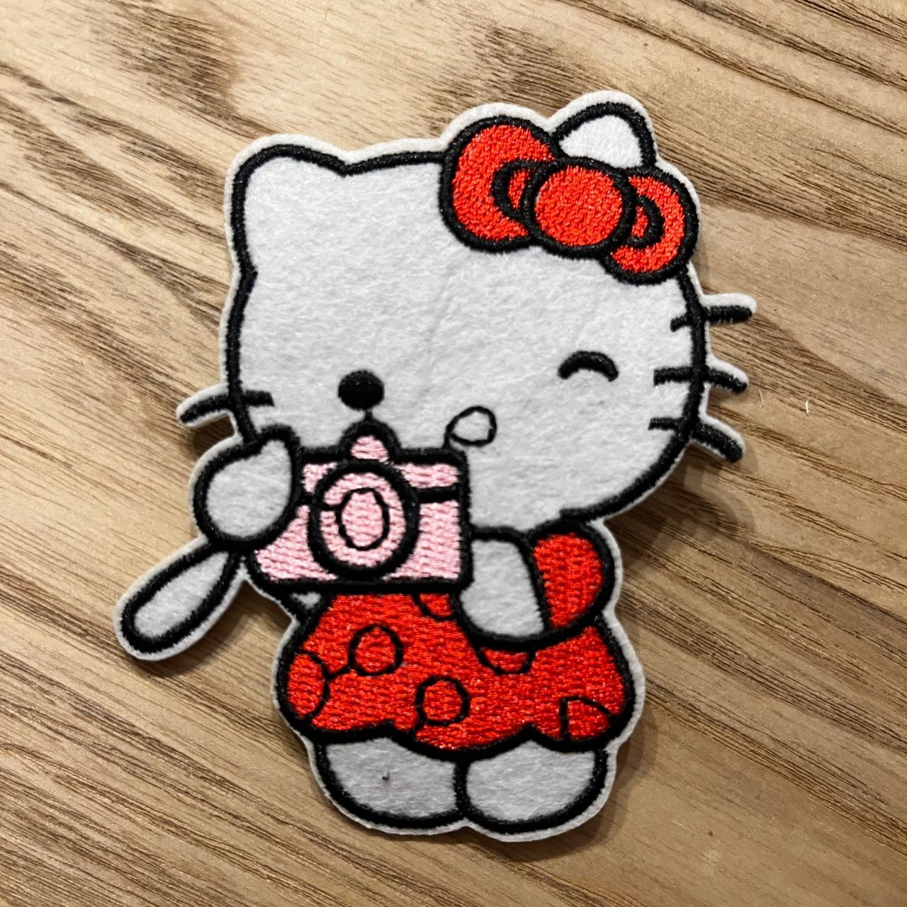Hello Kitty iron-on patch, never used, no damage,... | Depop