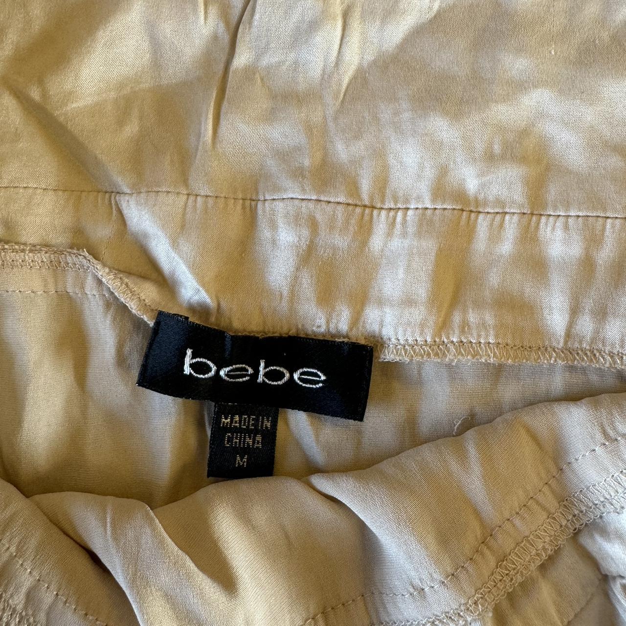 Vintage Bebe cream top Size medium Good condition - Depop