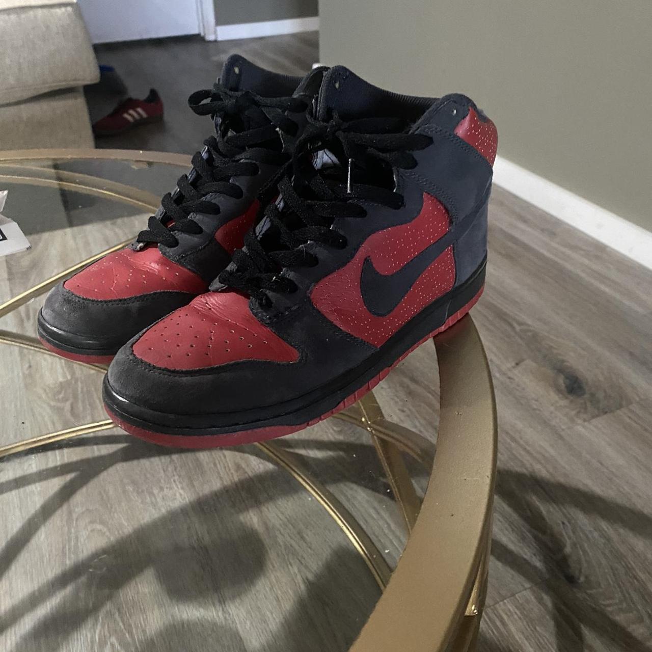 Nike dunks black grey red white #nikedunks #nike... - Depop
