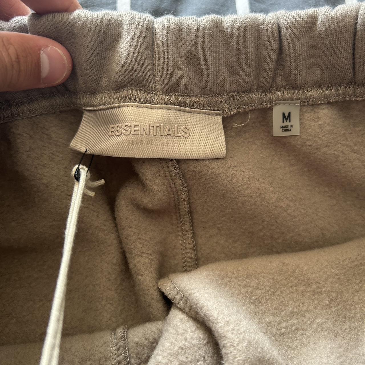 Fear of god essentials joggers. -beige/desert taupe.... - Depop