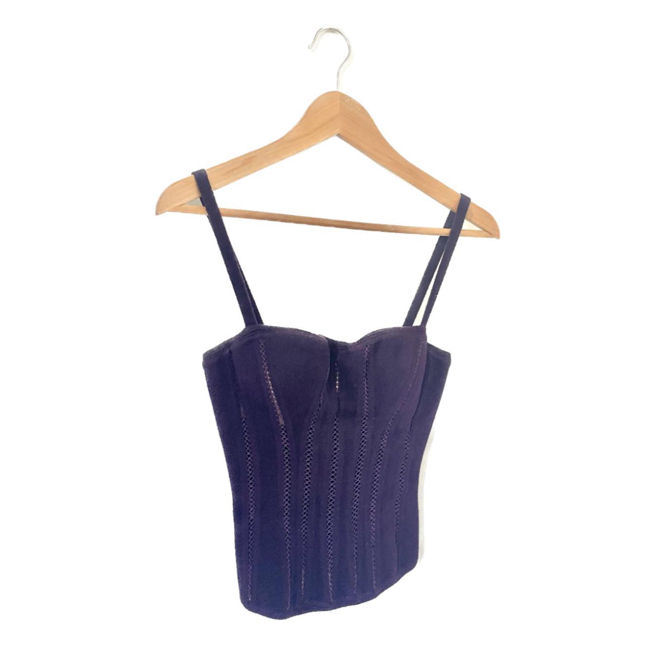 Chanel Women's Purple Corset | Depop