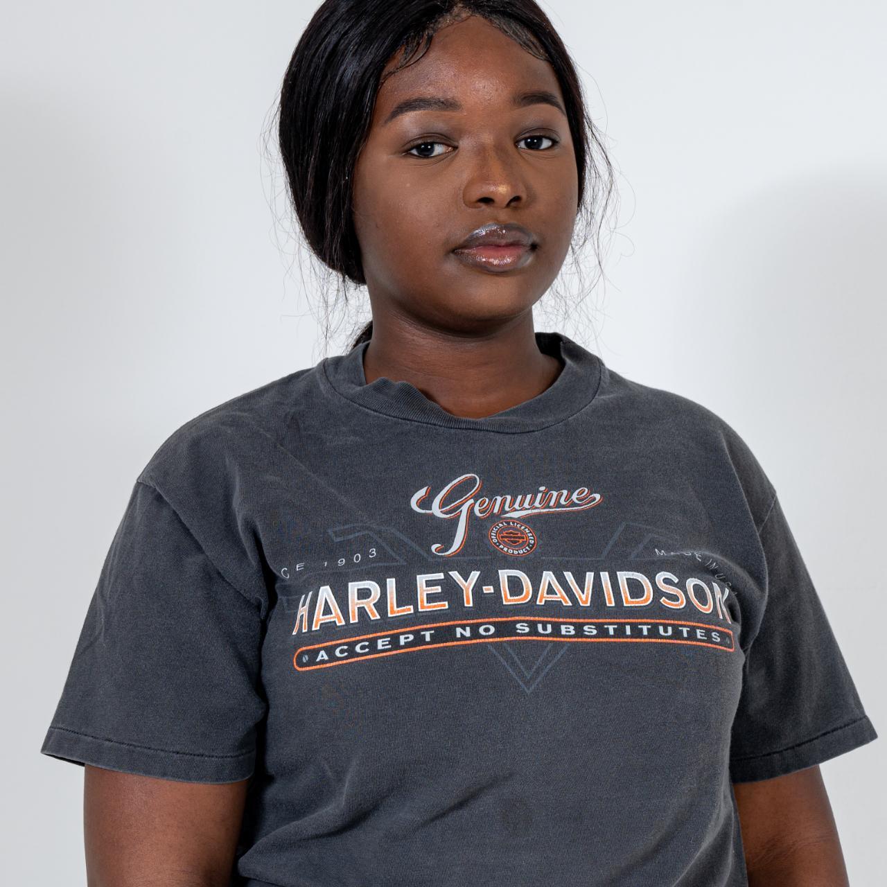 Single Stitch "Hamlin's" Harley Davidson Tee GRADE... - Depop