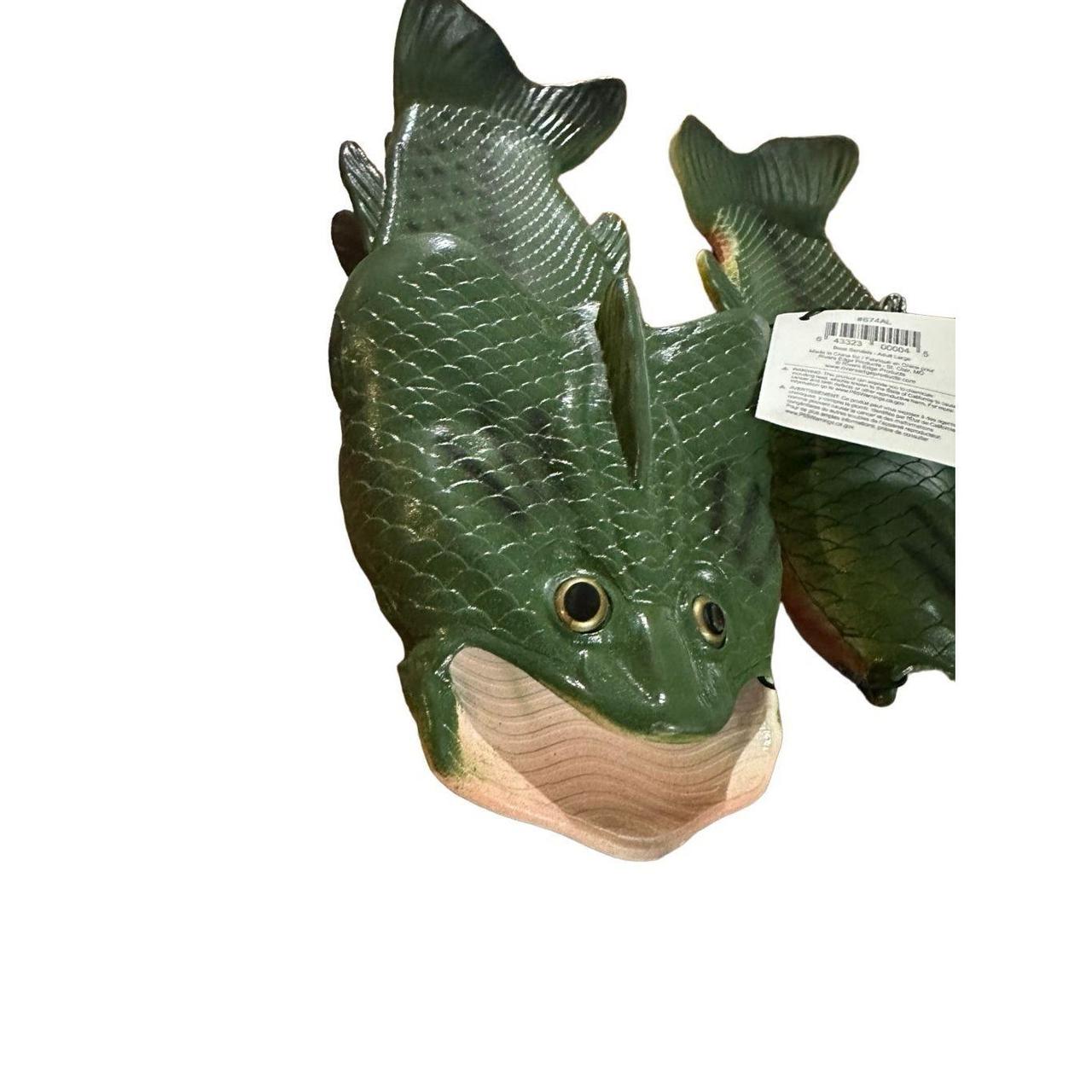 New Rivers Edge Mens Bass Fish Flip Flop Sandals... - Depop