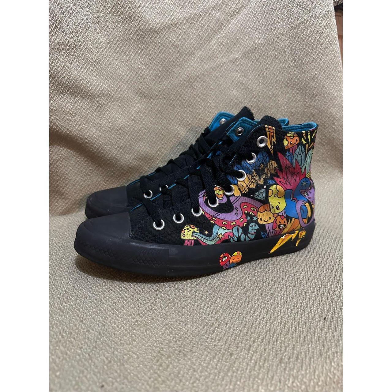 Converse Chuck Taylor All Star Notebook Print Shoes... - Depop