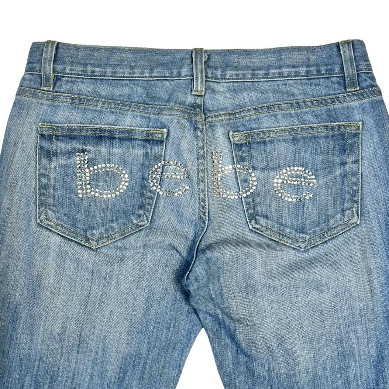 BEBE BEDAZZLED LOW RISE JEANS ICONIC 2000s Bebe... - Depop