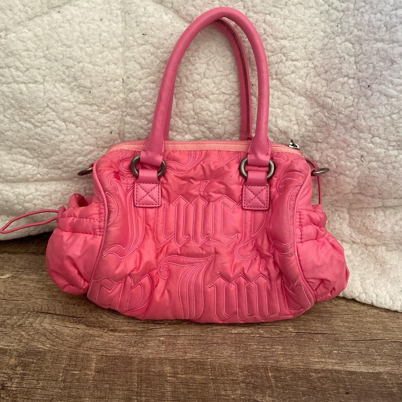 Vintage Juicy Couture pink bag (used but easily... - Depop