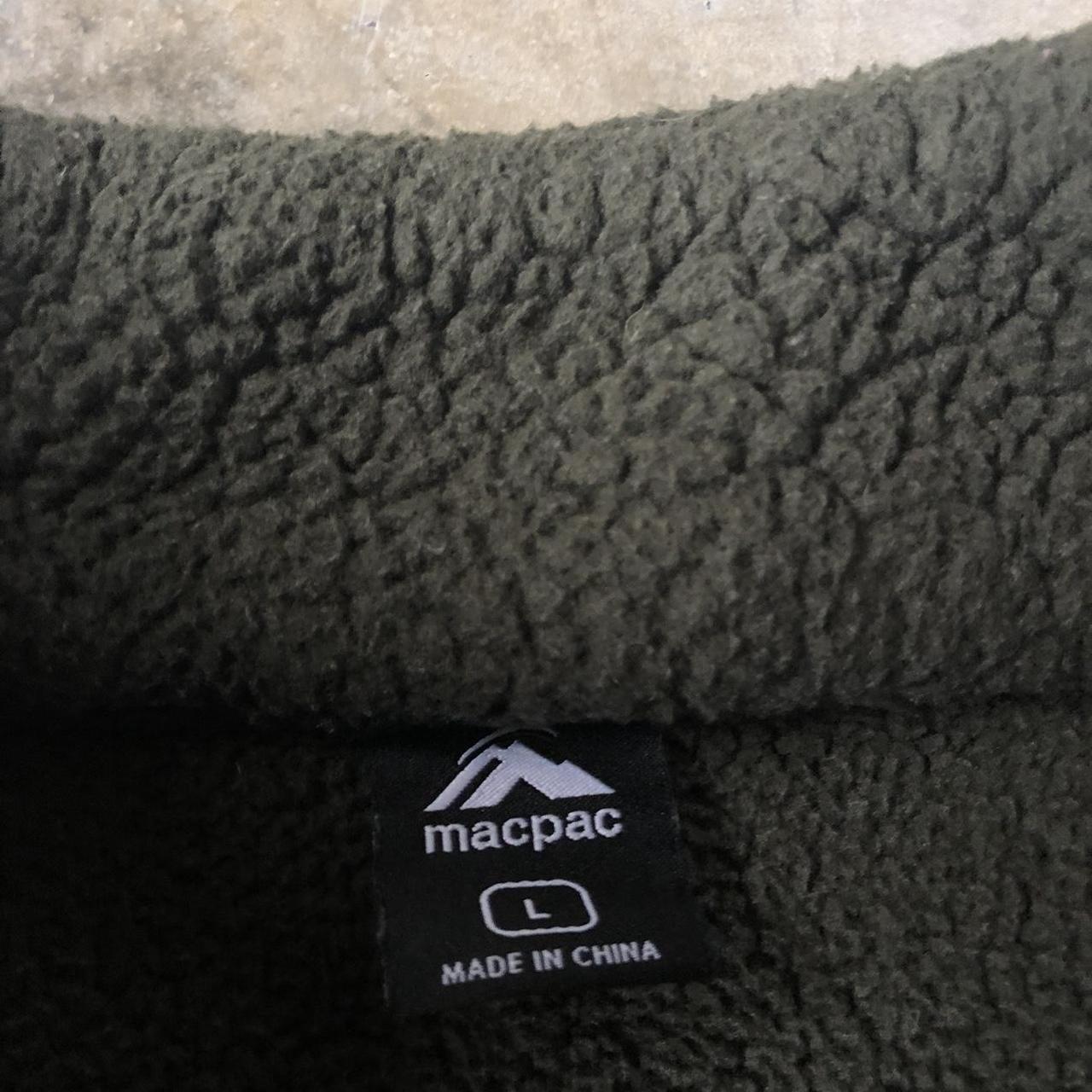 Macpac fleece zip up jumper Green colour shows more... - Depop