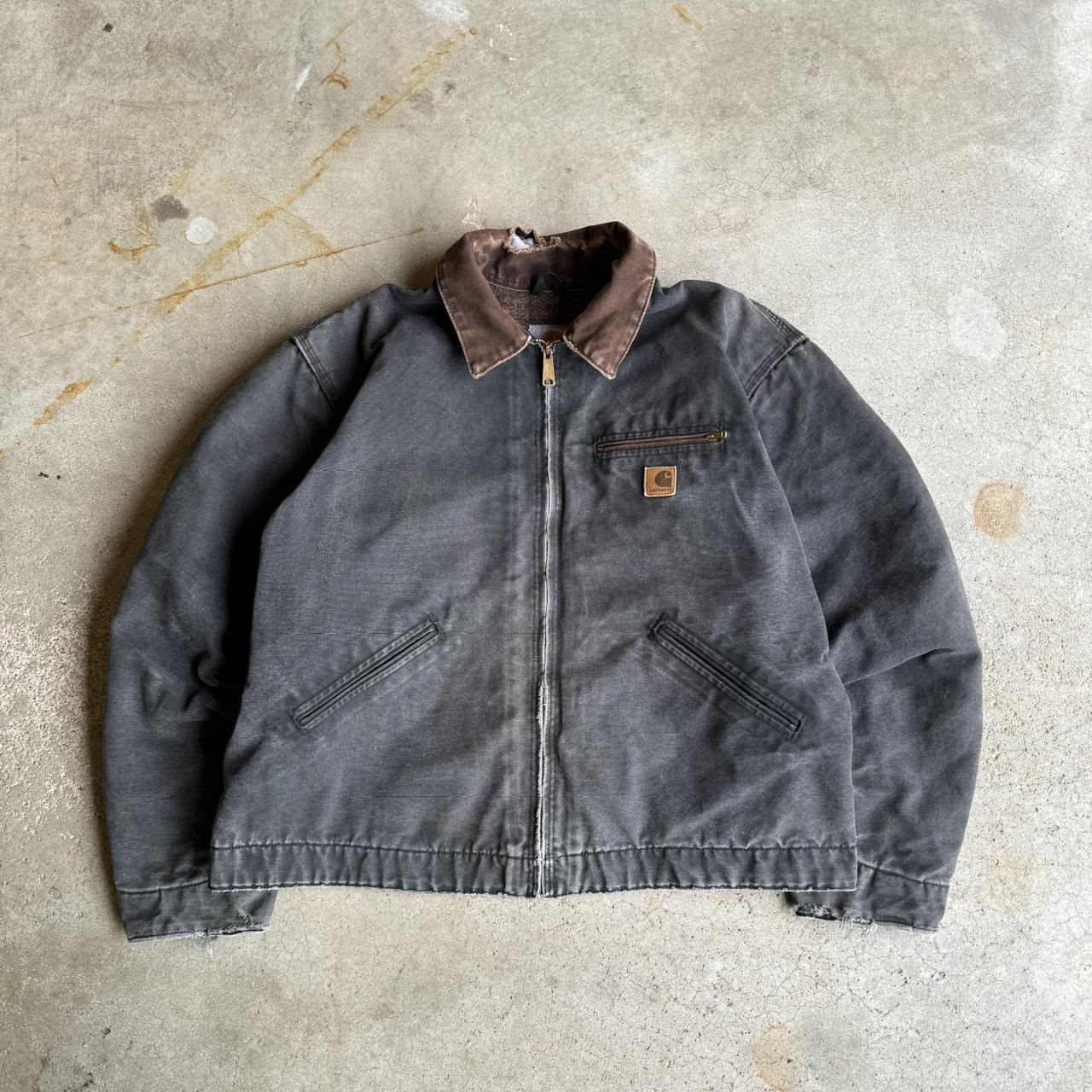 Vintage Carhartt Detroit J97 Jacket Condition:... - Depop