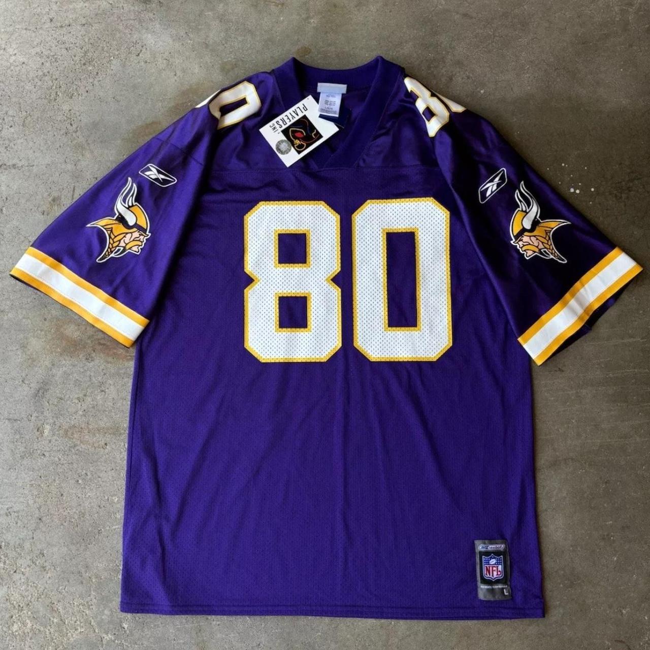 Reebok Minnesota Vikings Cris Carter purple jersey... - Depop