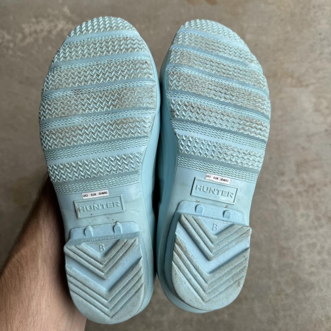 Blue Hunter Rain Boots Condition: Very Light wear... - Depop
