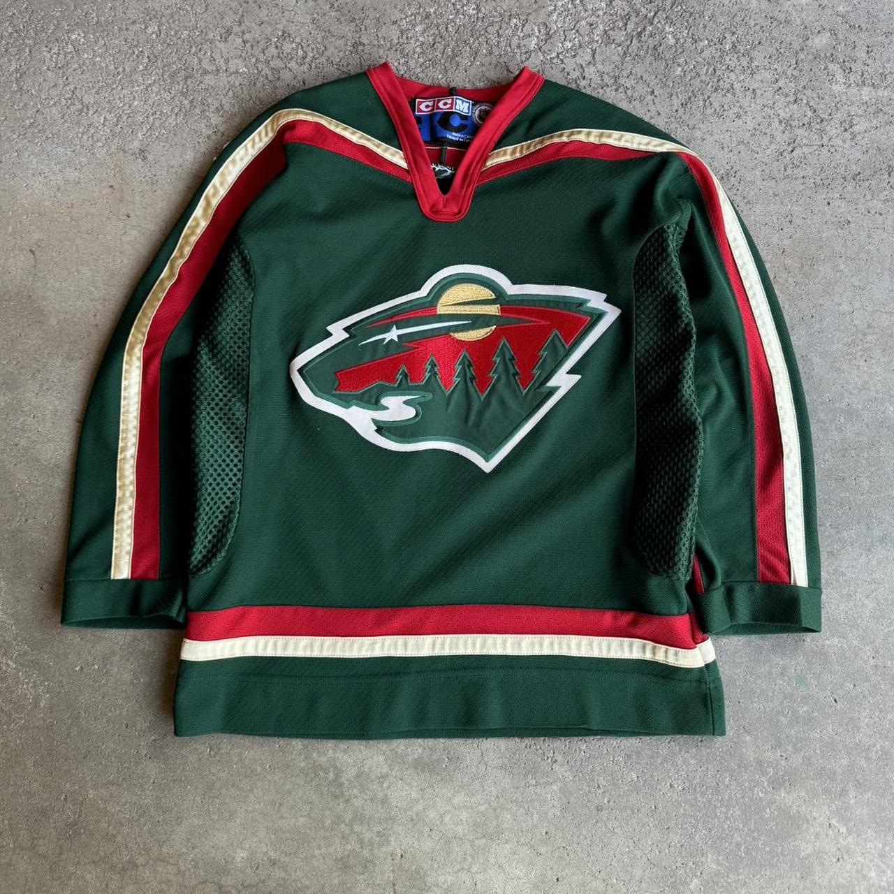 Minnesota Wild jersey measurements comparable to... | Depop