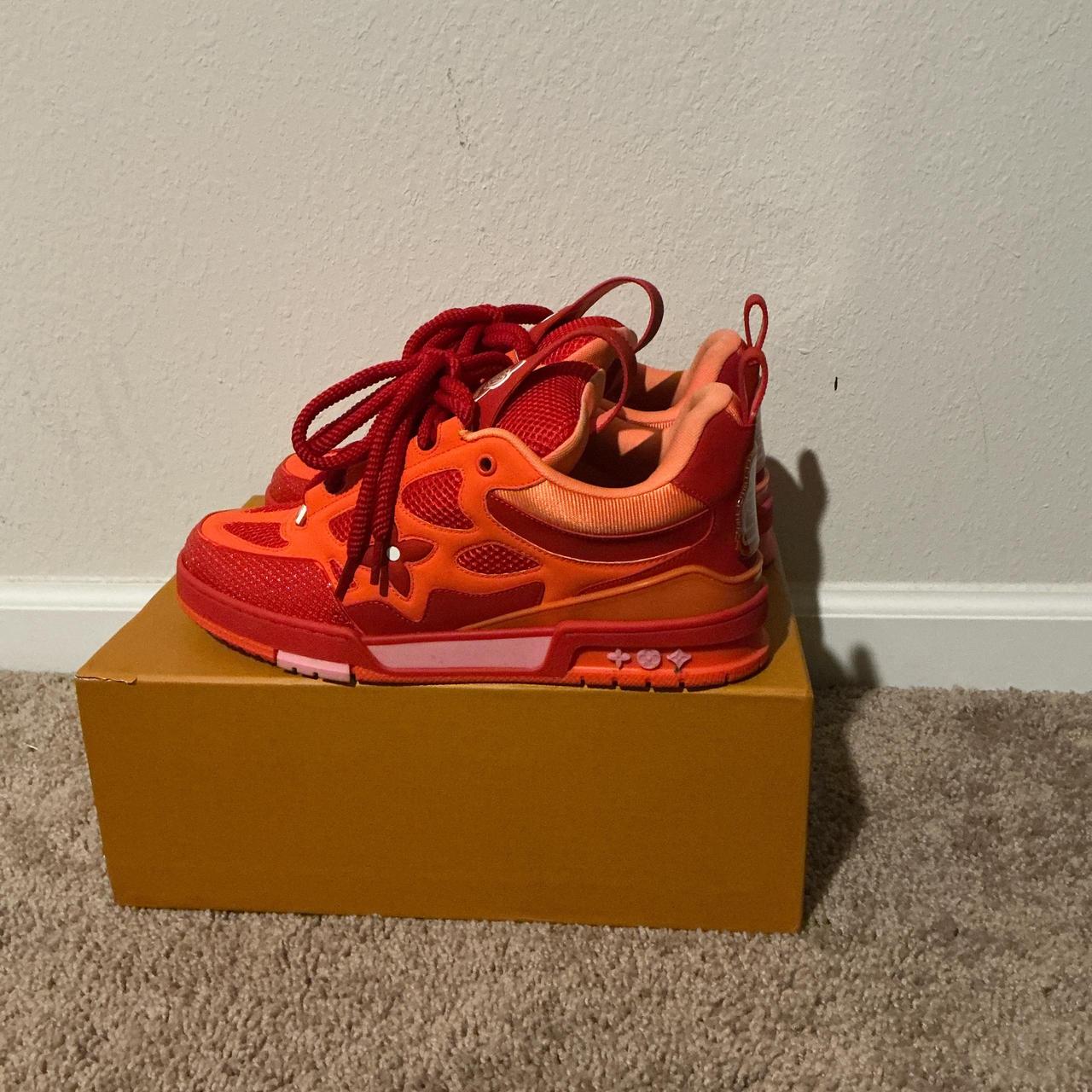 Red Louis Vuitton skates | Depop