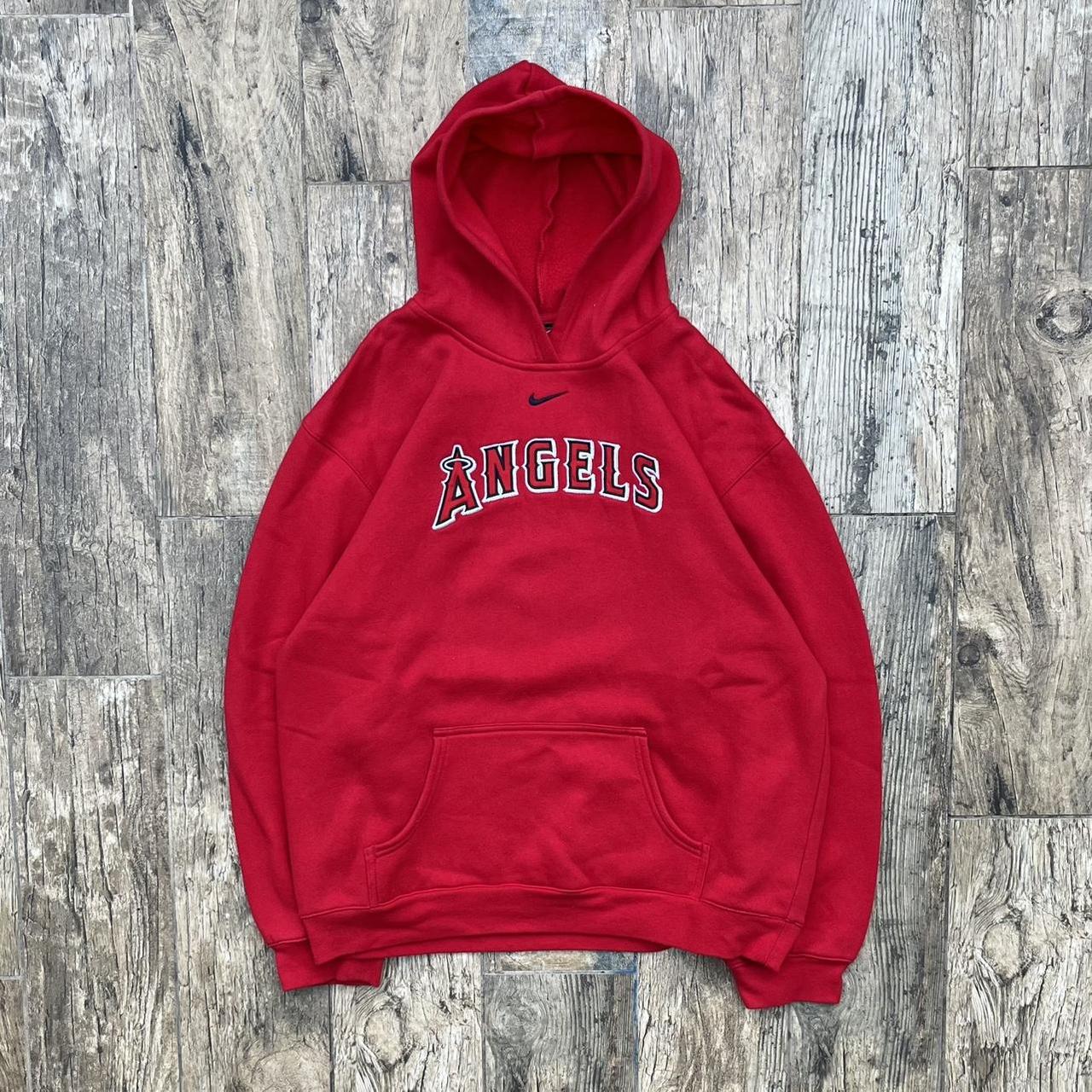 Nike Center Check Swoosh Logo Anaheim Angels MLB... - Depop