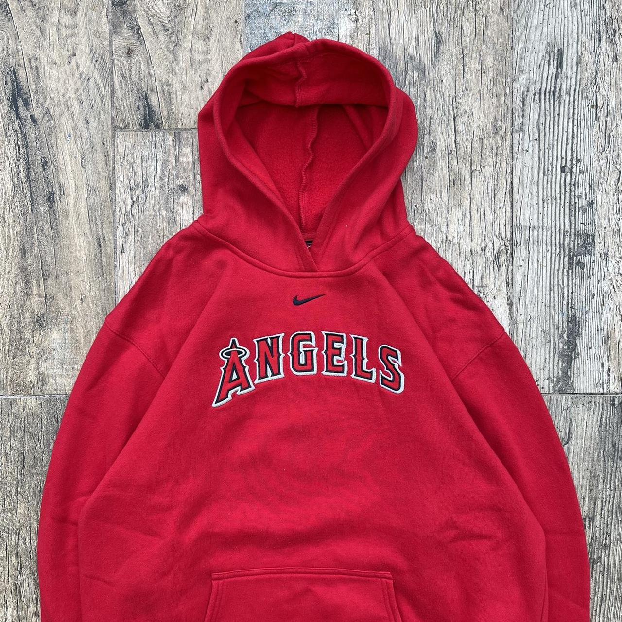 Nike Center Check Swoosh Logo Anaheim Angels MLB... - Depop