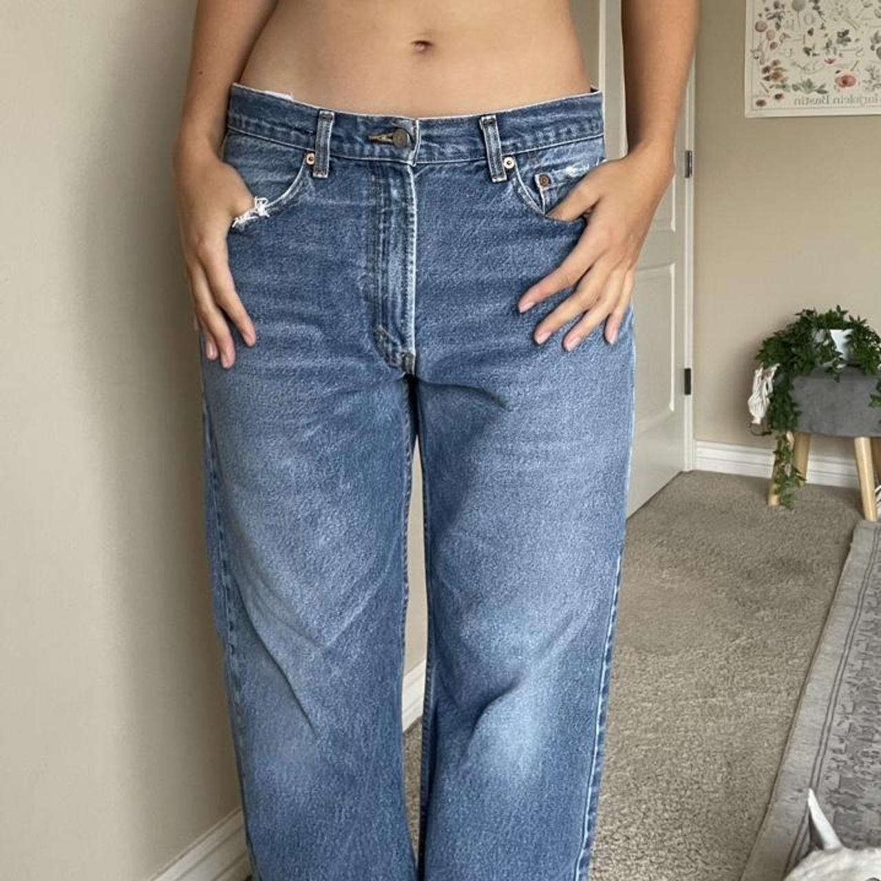 Levi’s regular fit blue jeans!! Cutest jeans they... - Depop