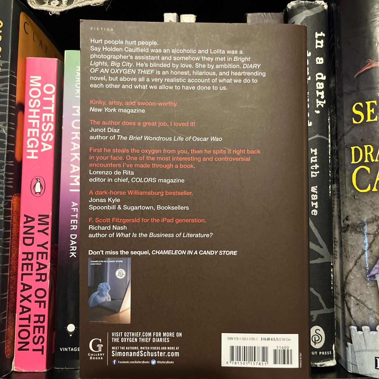 Diary of an Oxygen Thief by Anonymous Perfect... - Depop