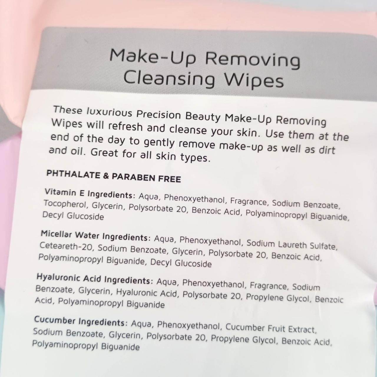 Precision Beauty 4 pack cleansing wipes Hyaluronic... - Depop