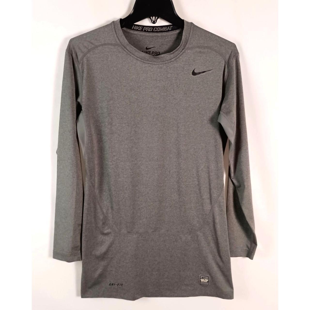 Nike Pro Combat long sleeve compression athletic top... - Depop