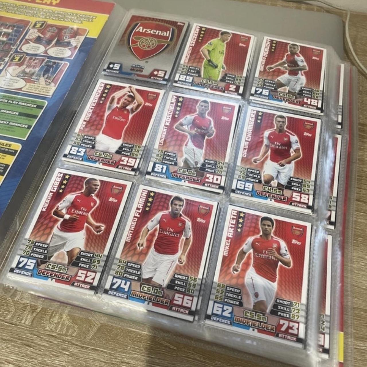 Topps Match Attax Premier League 14/15 Arsenal Cards... - Depop