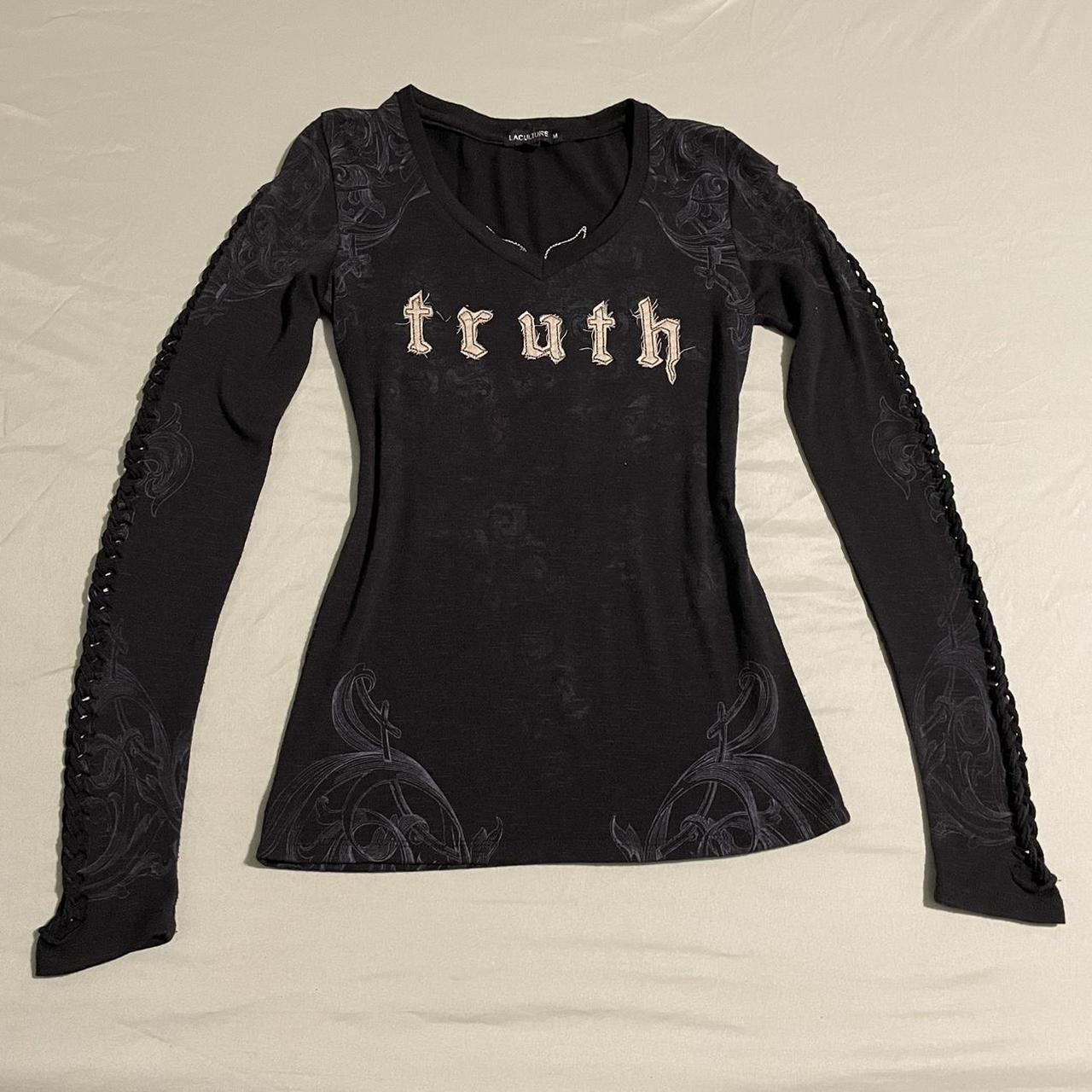 y2k angel wings long sleeve insane 2000s angle... - Depop