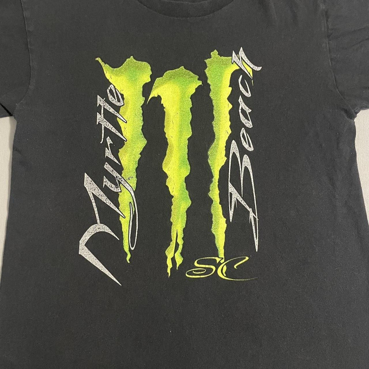 y2k insane monster energy drink tee super vibrant... - Depop